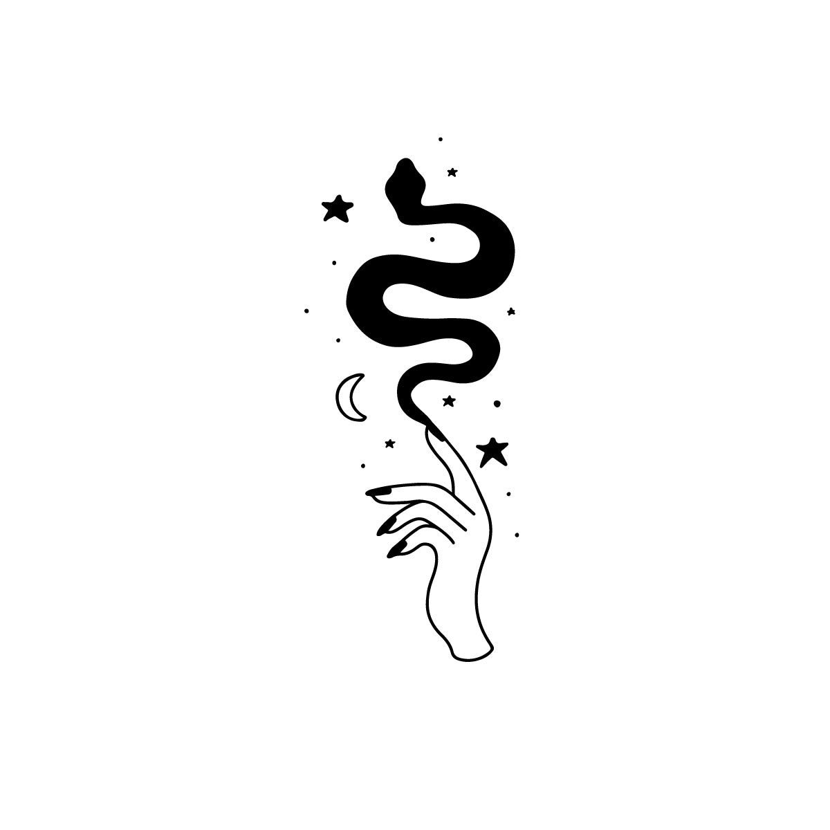 Abra Kedabra Hand - Temporary Tattoo - Just do HUE - Jagua Henna