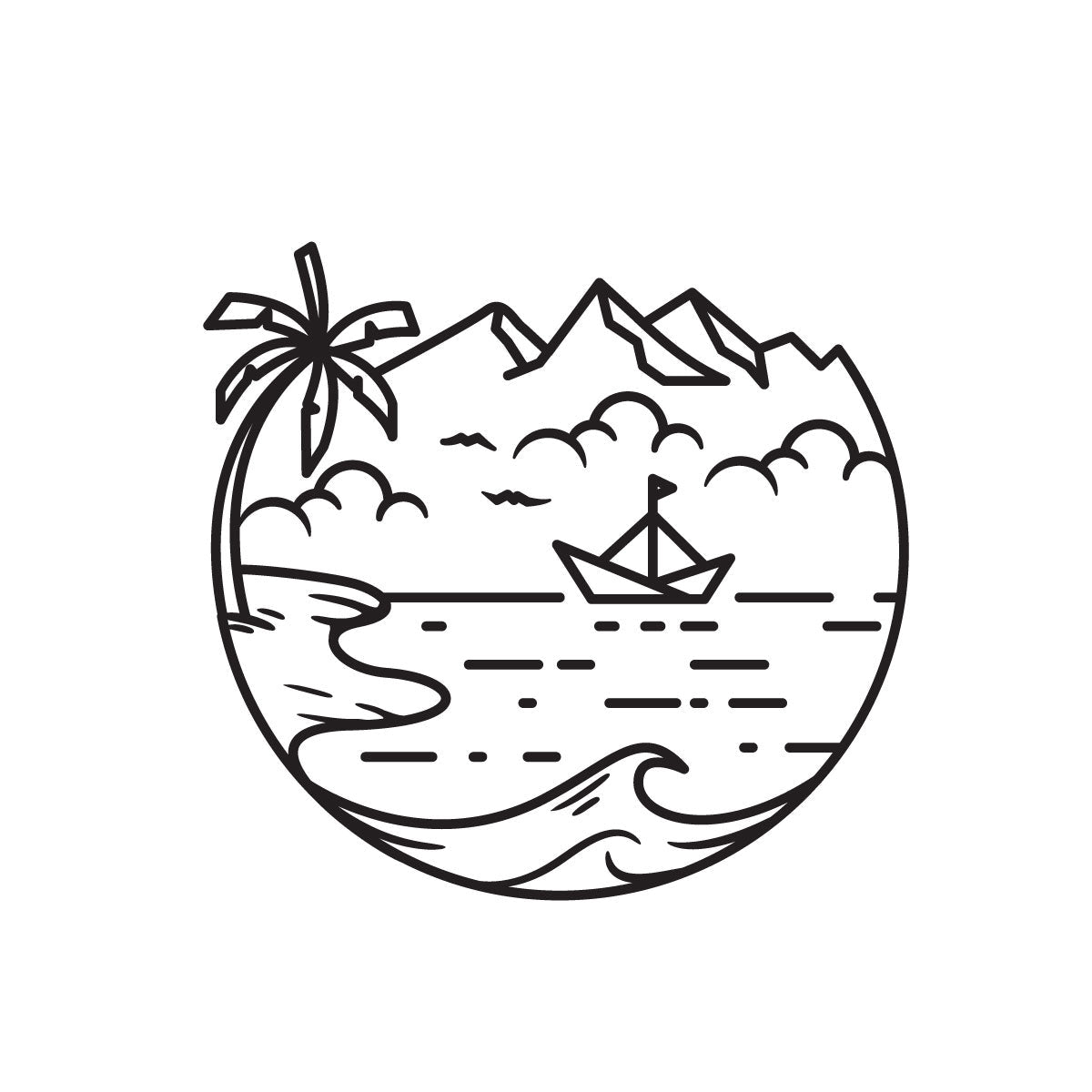Boat Ride - Temporary Tattoo - Just do HUE - Jagua Henna